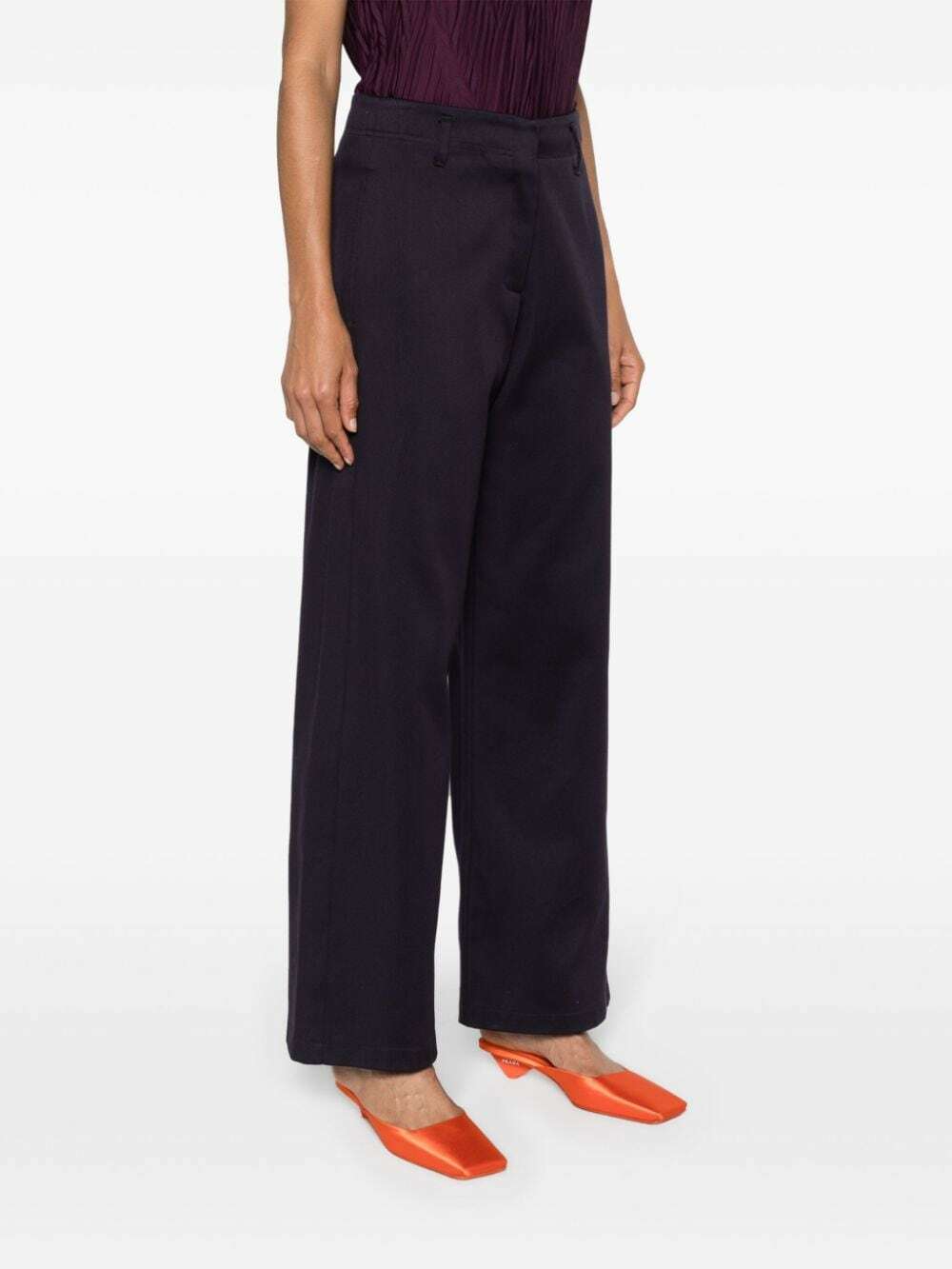 FORTE FORTE - Cotton Blend Straight Trousers Forte Forte