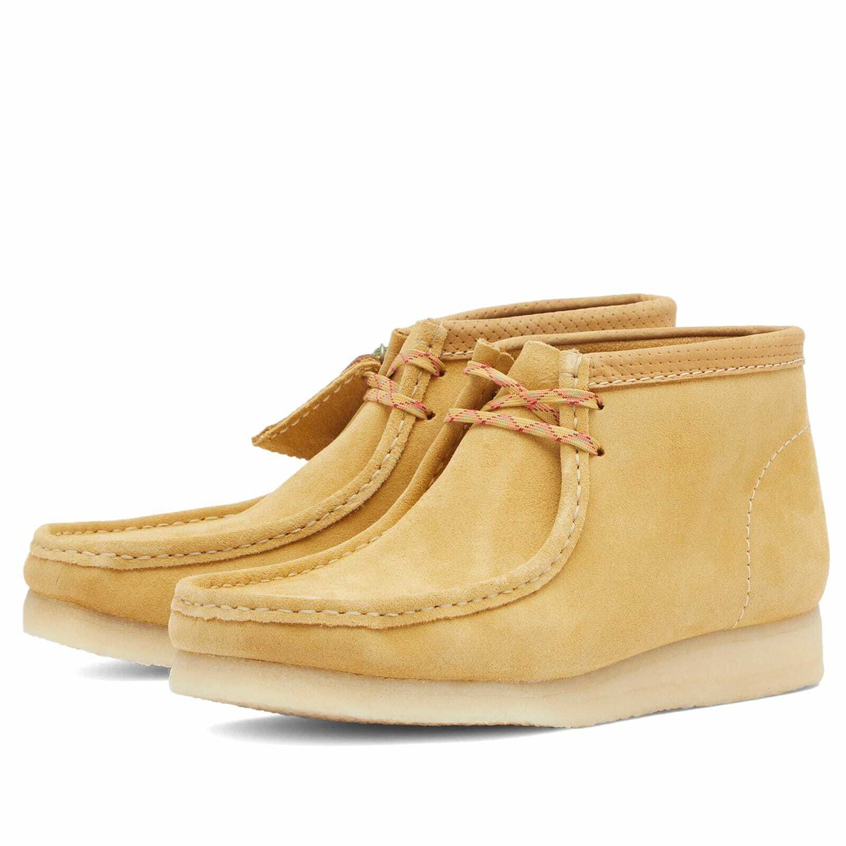 Clarks Originals Men's Wallabee Boot in Golden Tan Suede Clarks Originals