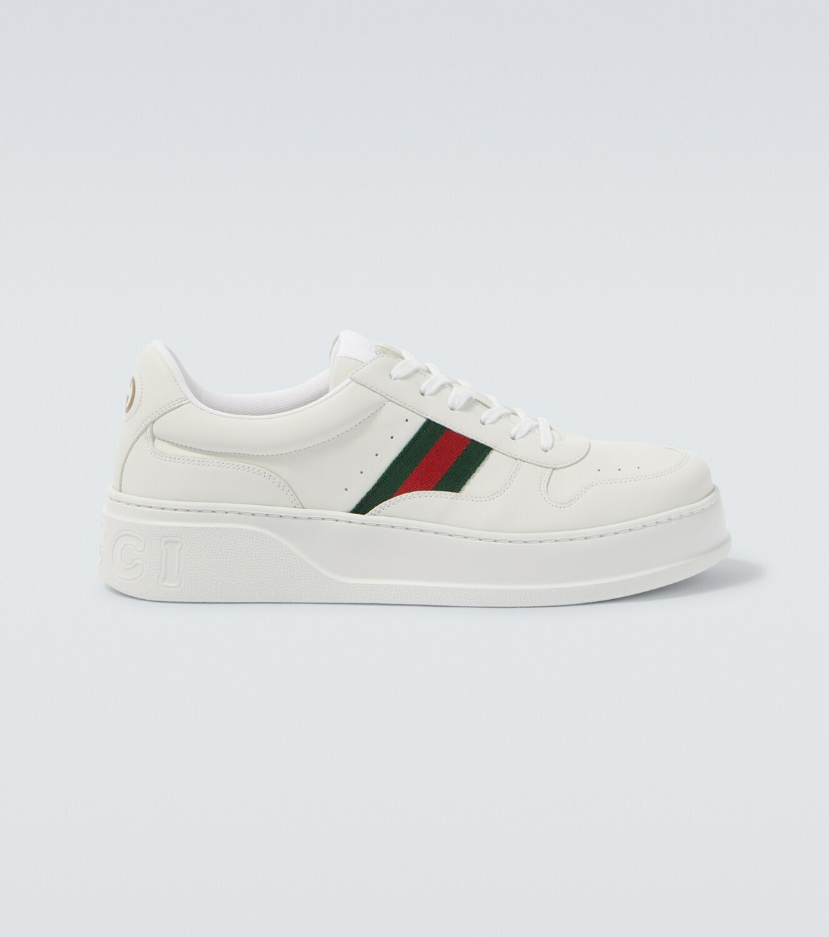 Gucci Web Stripe leather sneakers Gucci