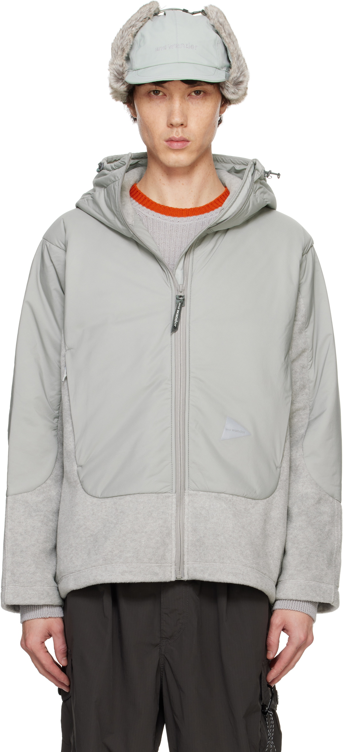 and wander Gray Top Fleece Jacket and Wander