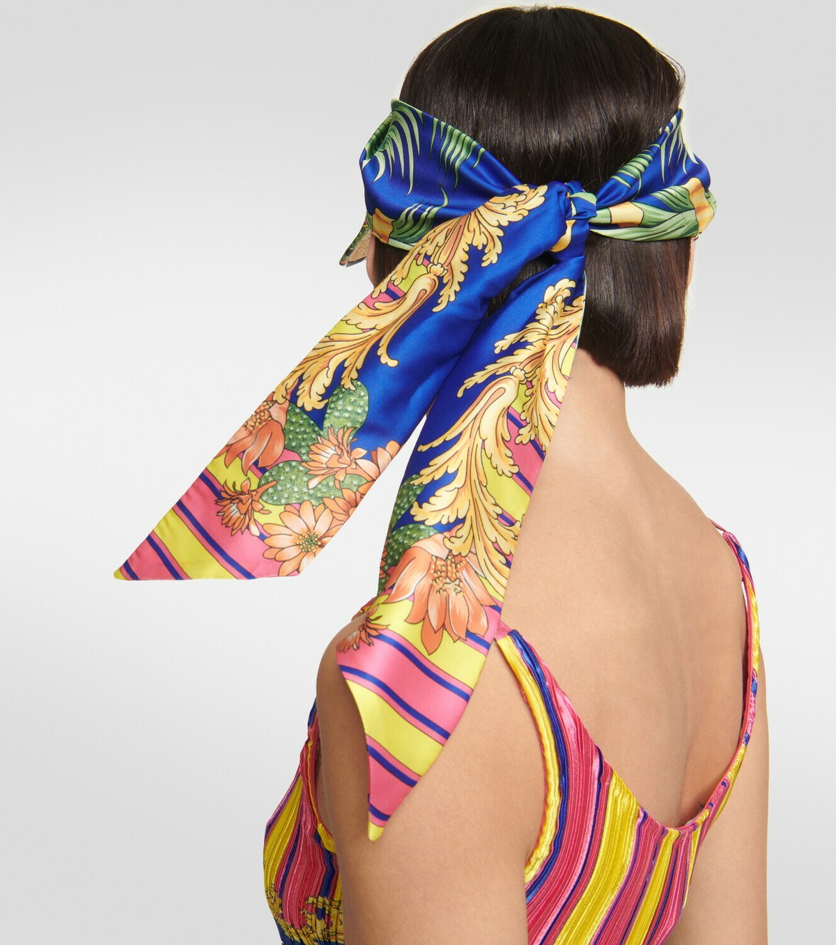Versace Silk-trimmed visor Versace