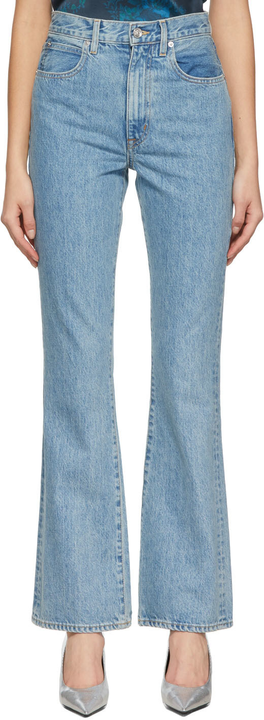 SLVRLAKE Blue Boot Cut Jeans SLVRLAKE