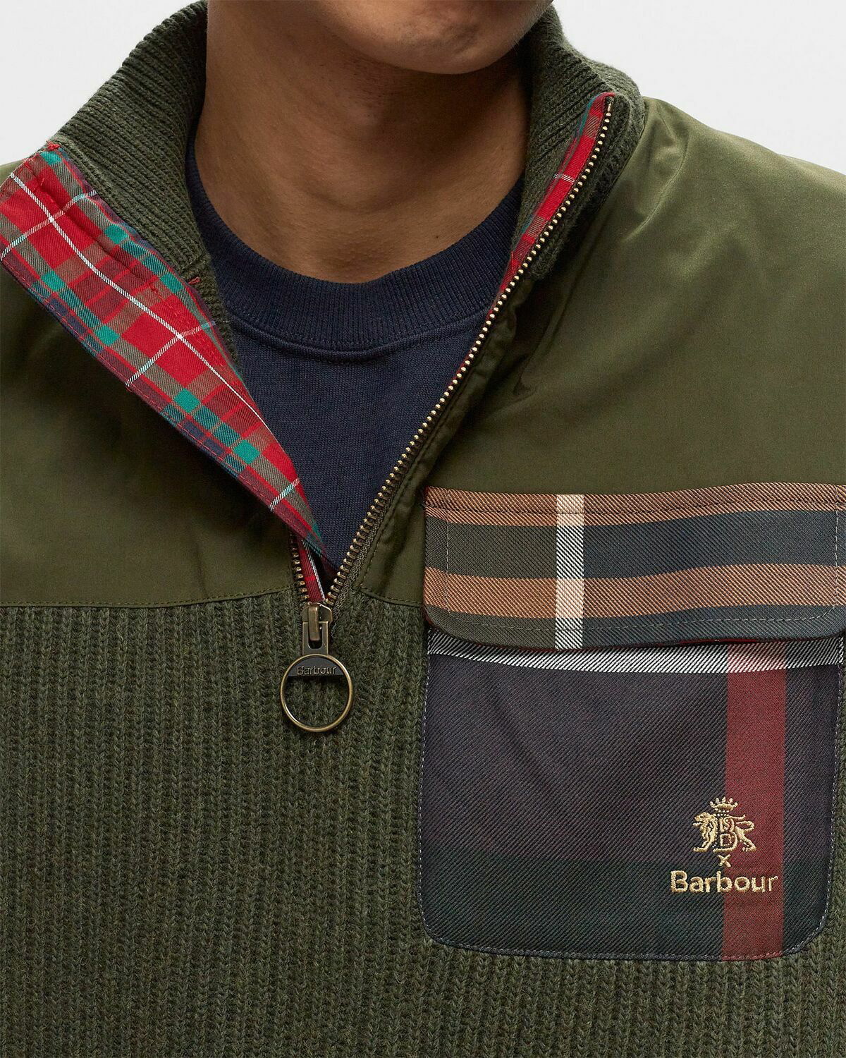 Barbour X Baracuta Half Zip Green Half Zips Barbour