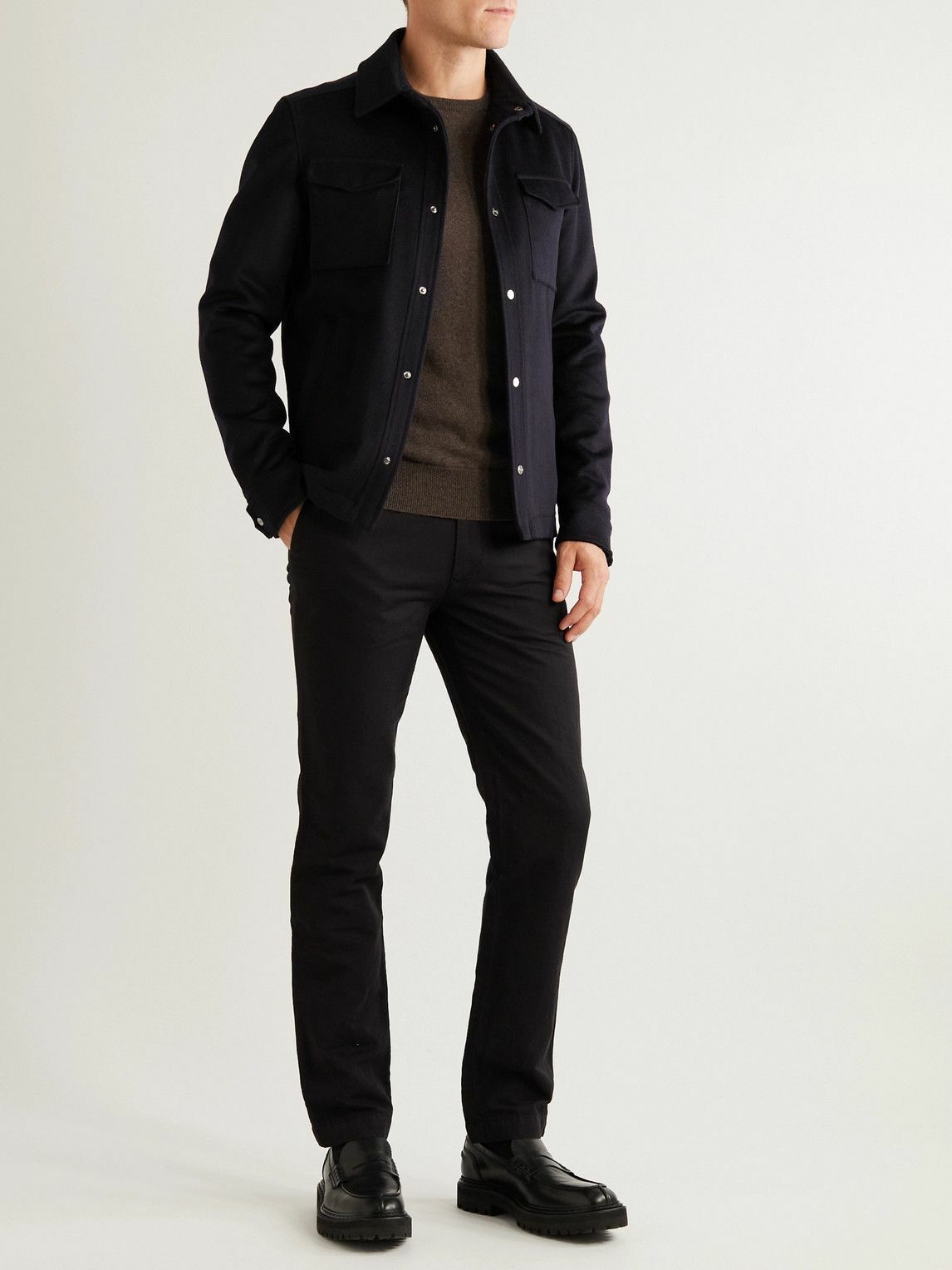 William Lockie - Oxton Cashmere Sweater - Brown William Lockie