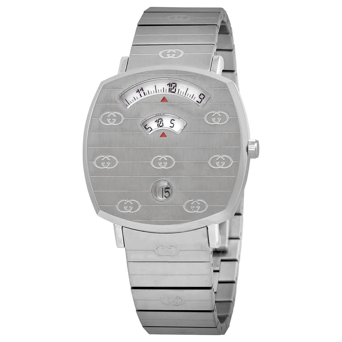 Gucci Grip Quartz White Dial Ladies Watch YA157401 Gucci