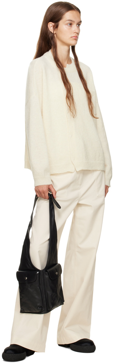 CORDERA Off-White Asymmetric Cardigan CORDERA