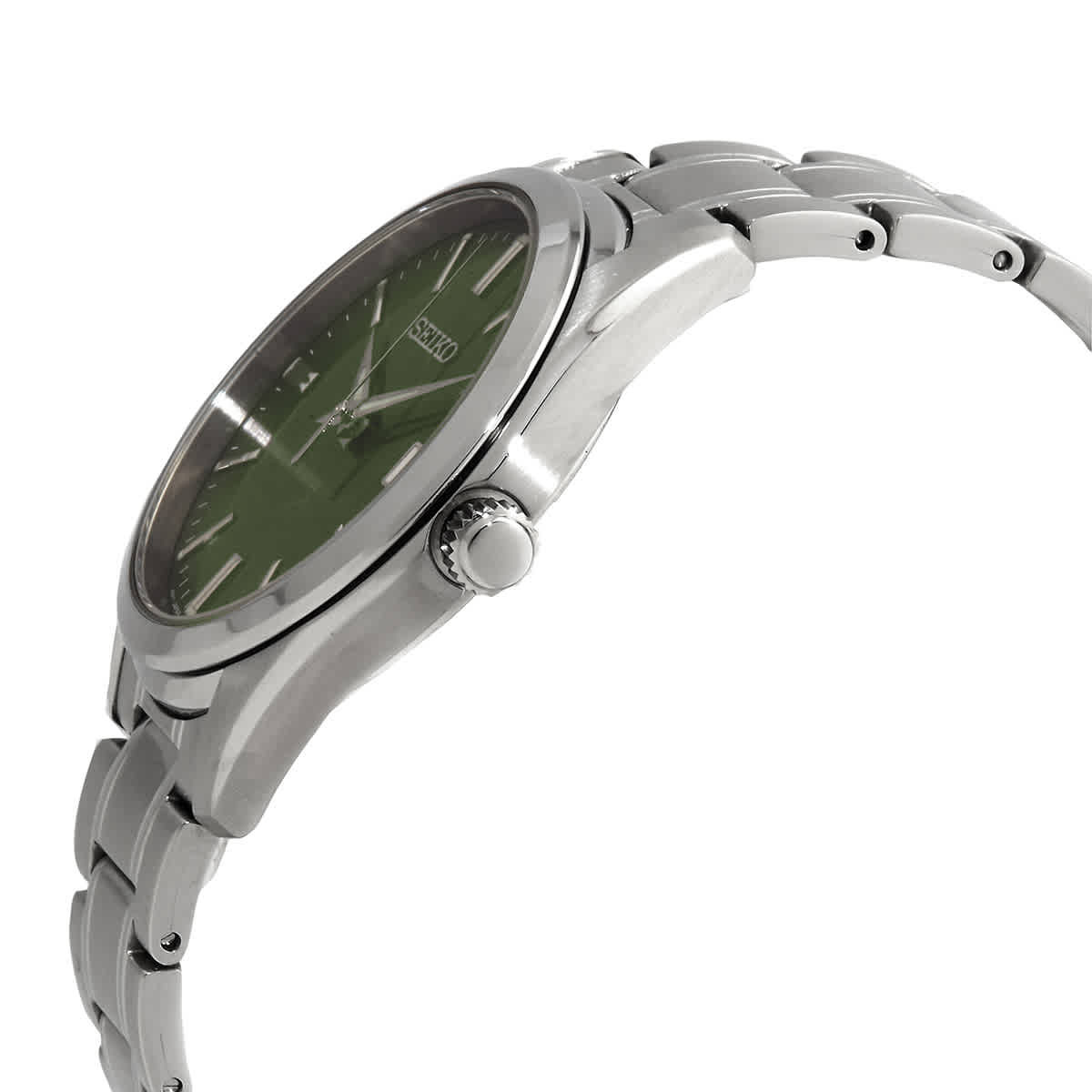 Seiko Essentials Quartz Green Dial Mens Watch SUR527 Seiko