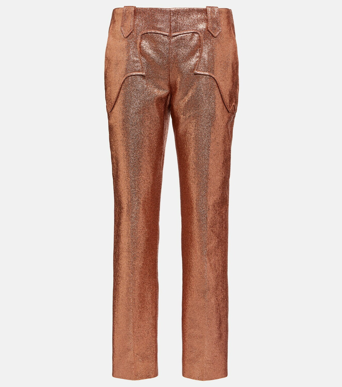 Tom Ford Iridescent sable straight-leg pants TOM FORD