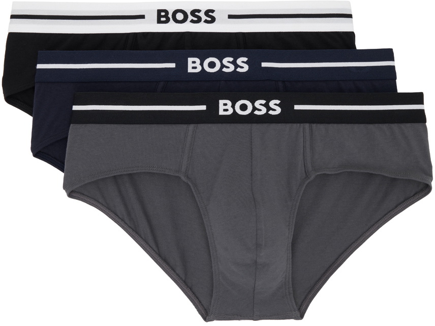 BOSS Three-Pack Multicolor Briefs BOSS