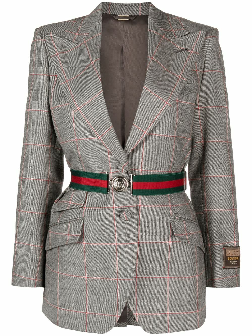 GUCCI - Wool Single-breasted Blazer Jacket Gucci
