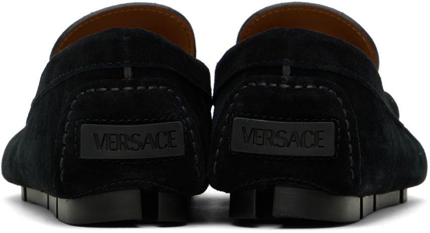 Versace Black 'La Medusa' Loafers Versace