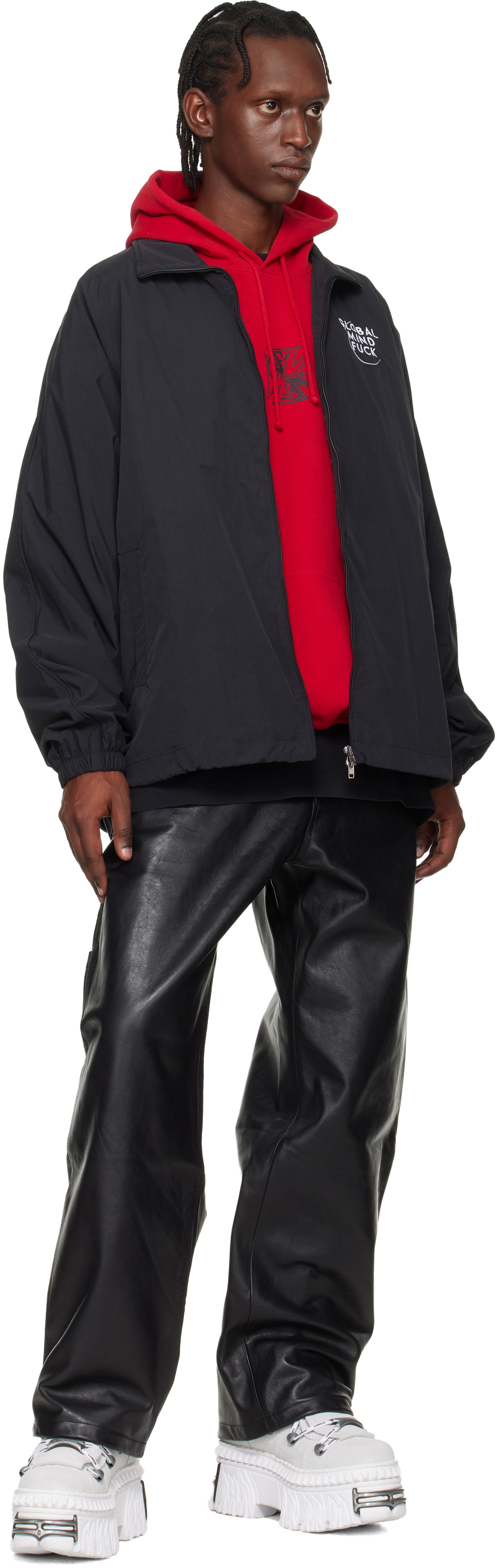 VETEMENTS White New Rock Edition Fire Platform Sneakers Vetements