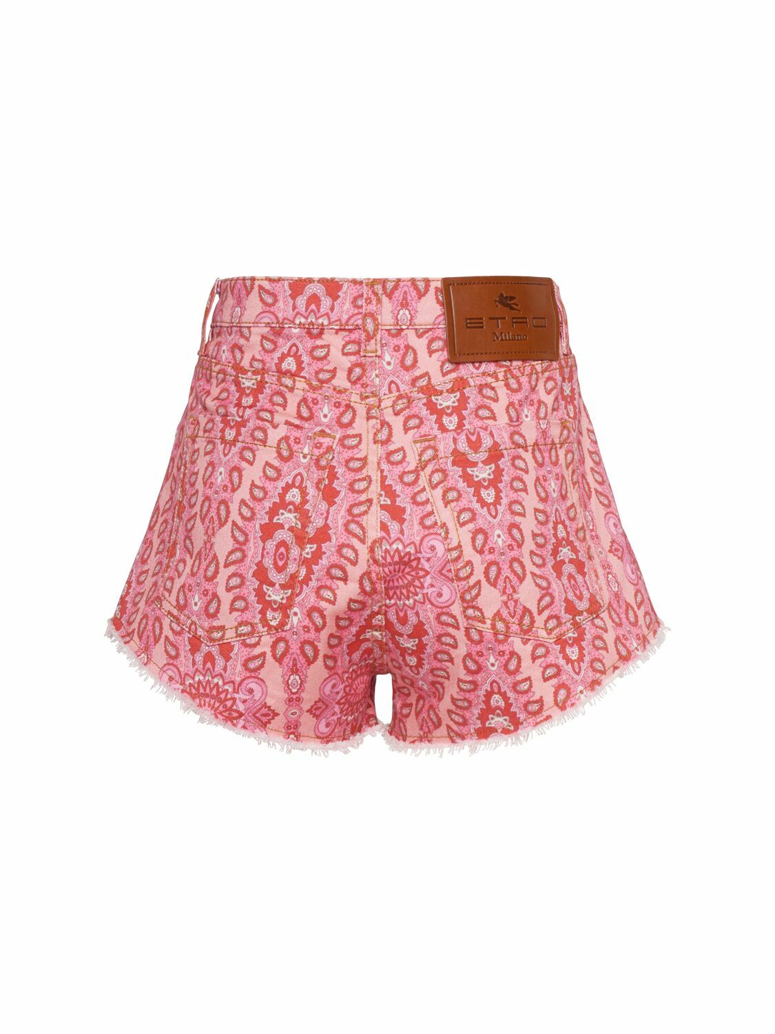 ETRO Printed Denim Shorts Etro