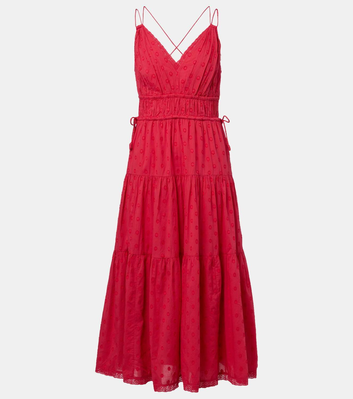 Ulla Johnson Freya polka-dot cotton dobby midi dress Ulla Johnson