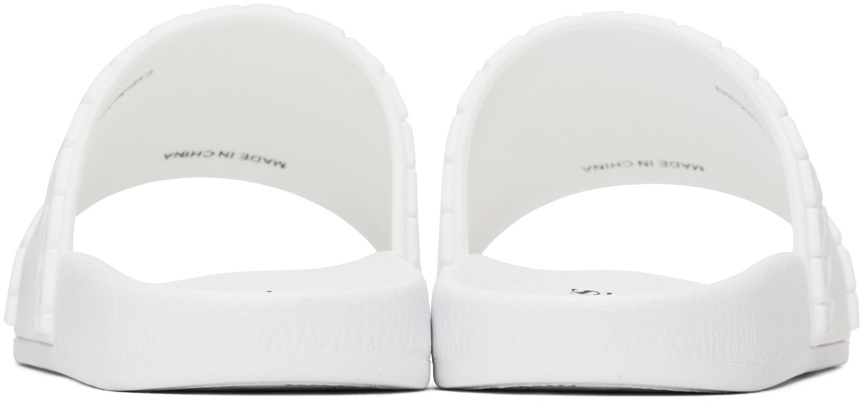 Versace Jeans Couture White Shelly Slides Versace