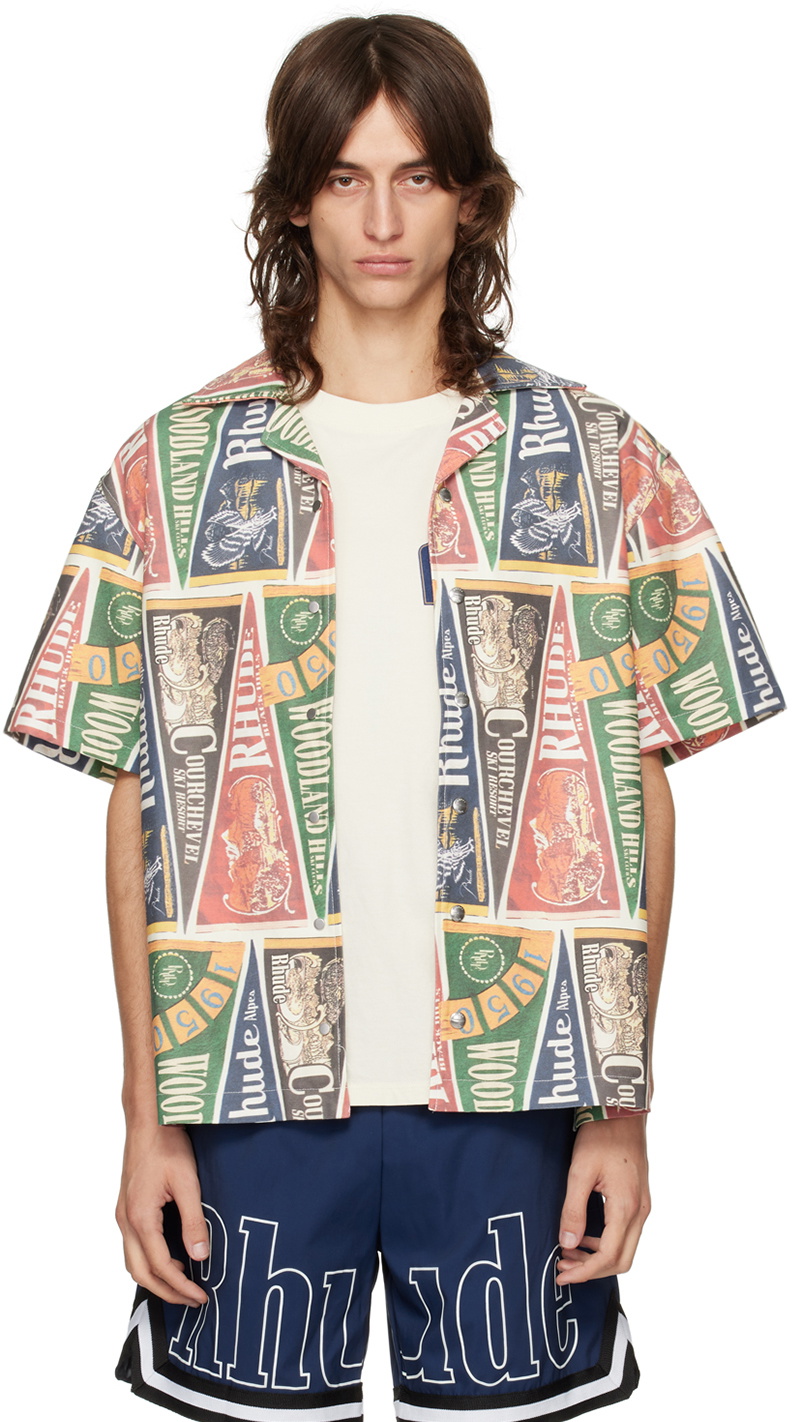 Rhude Muticolor Patterned Shirt Rhude