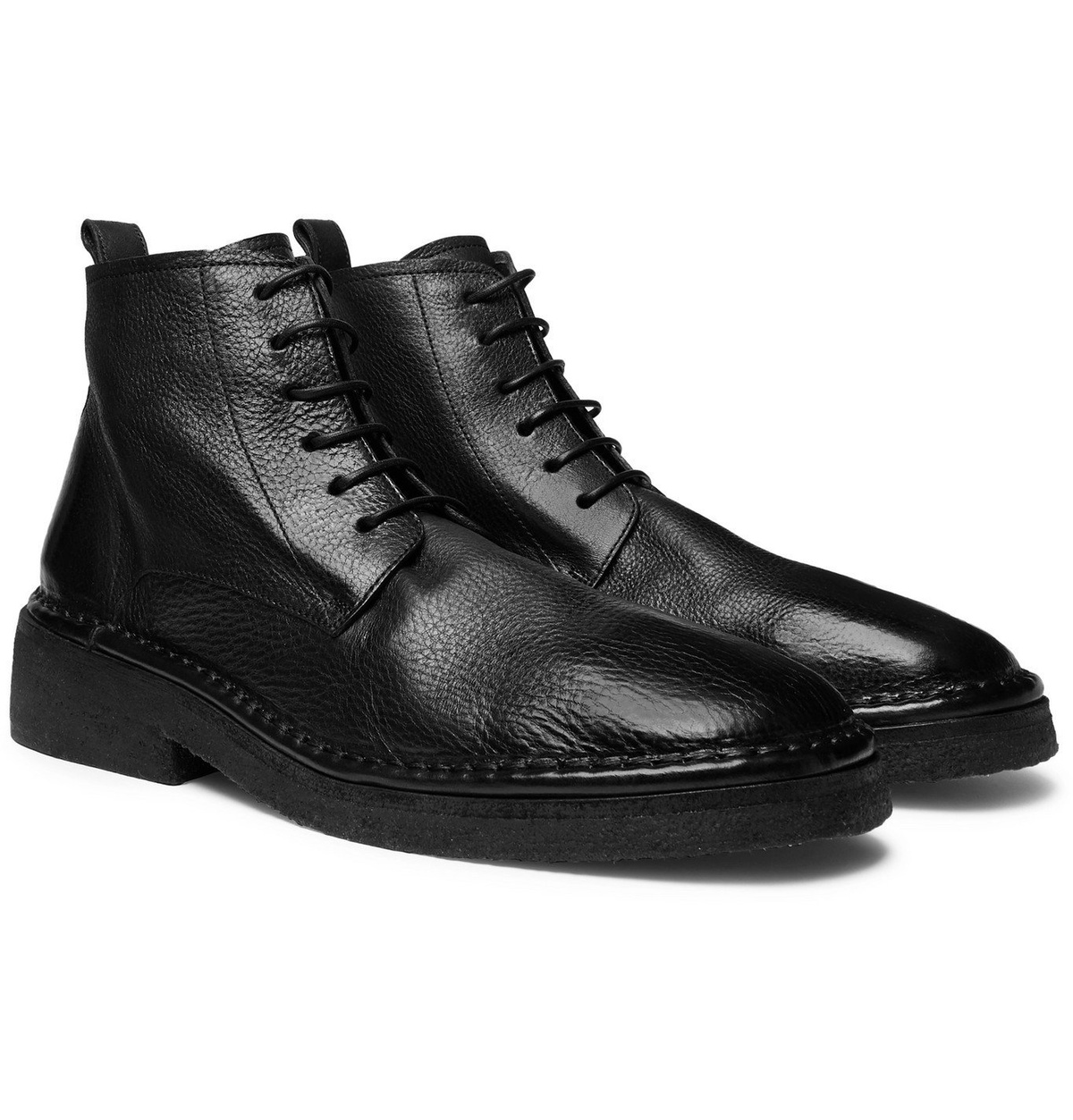 Marsell - Full-Grain Leather Boots - Black Marsèll