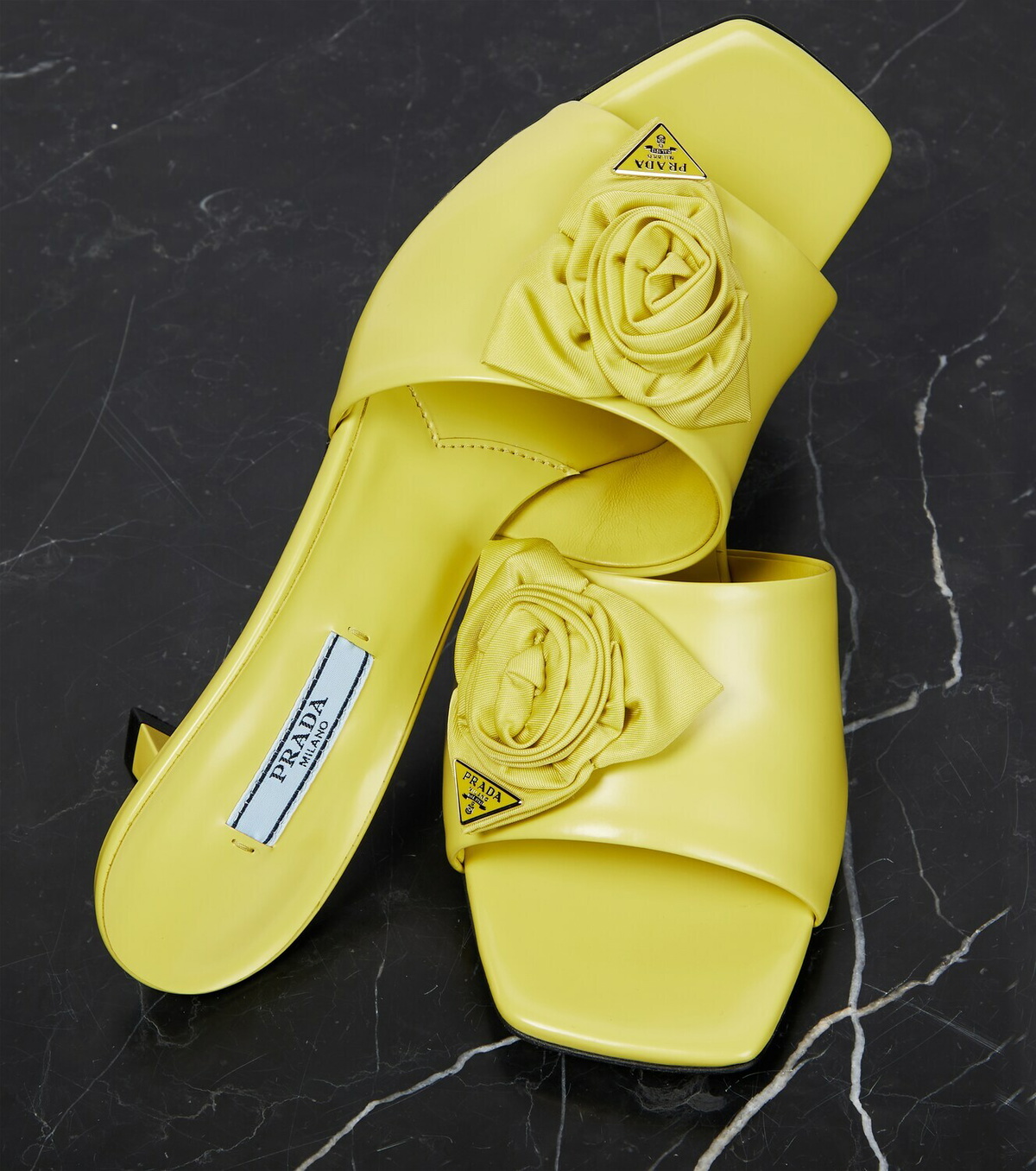 Prada Embellished leather mules Prada