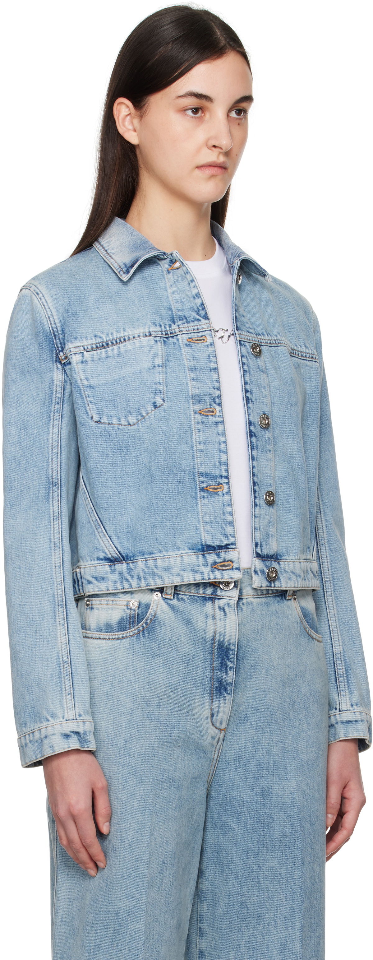 Lanvin Blue Short Denim Jacket Lanvin