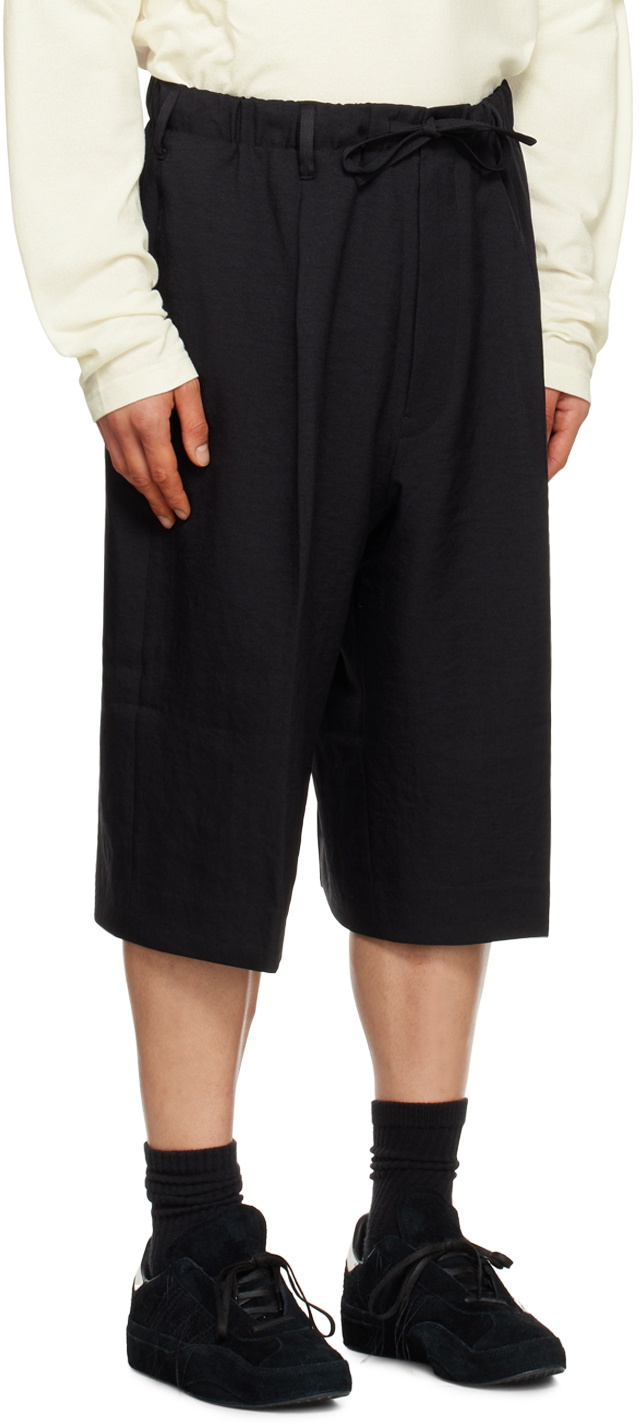 Y-3 Black Loose-Fit Shorts Y-3