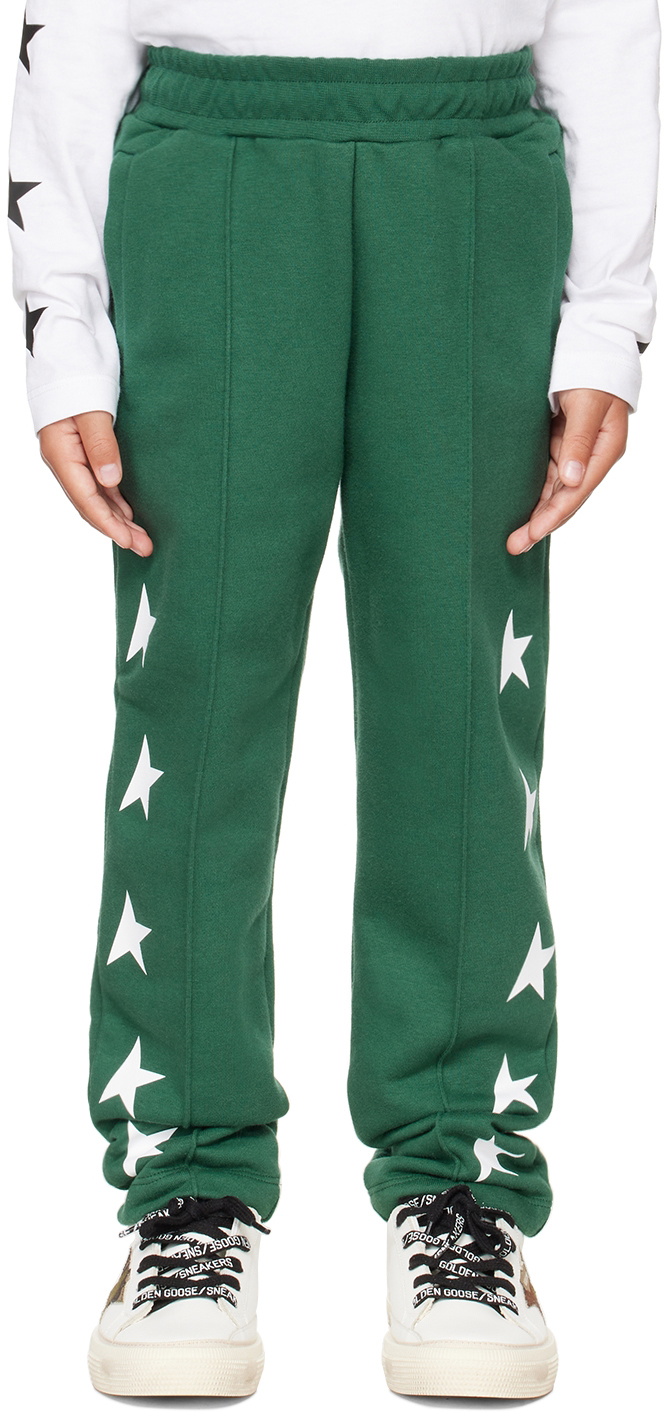 Golden Goose Kids Green Star Sweatpants Golden Goose Deluxe Brand