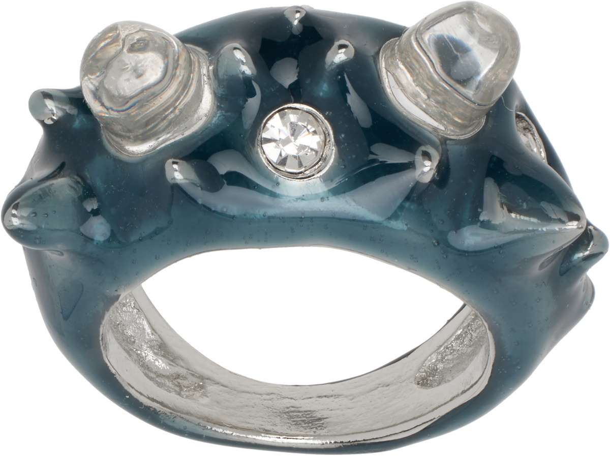 Collina Strada Blue Demi Alien Ring Collina Strada