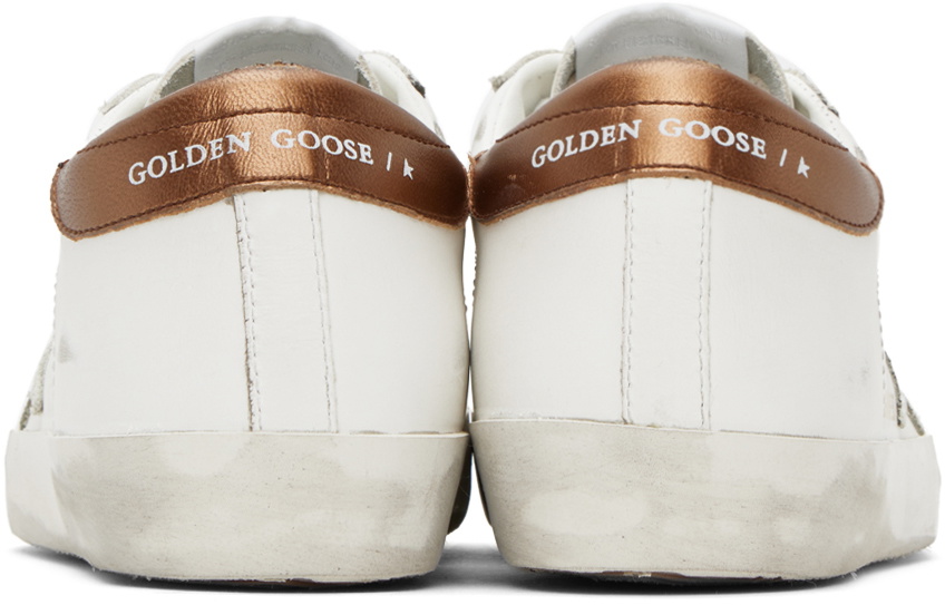 Golden Goose SSENSE Exclusive White Super-Star Sneakers Golden Goose ...