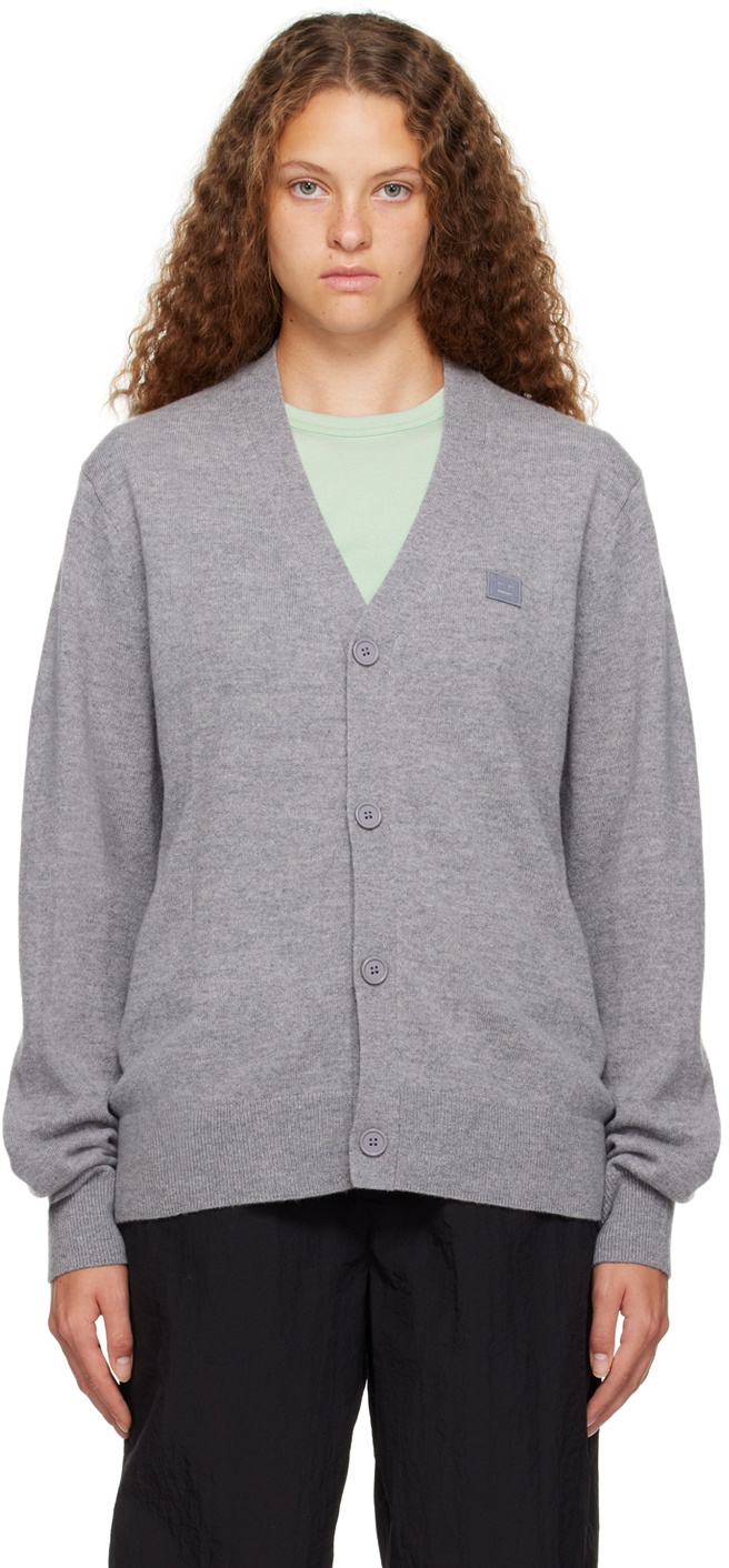 Acne Studios Gray Button Cardigan Acne Studios