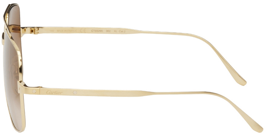 Cartier Gold Aviator Sunglasses Cartier
