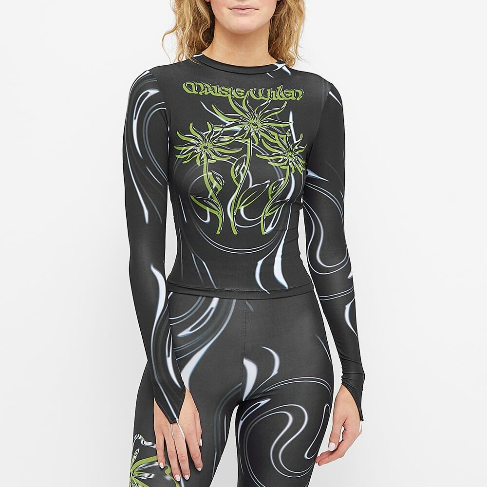 Maisie Wilen Women's Logo Body Shop Top in Aura Black Maisie Wilen