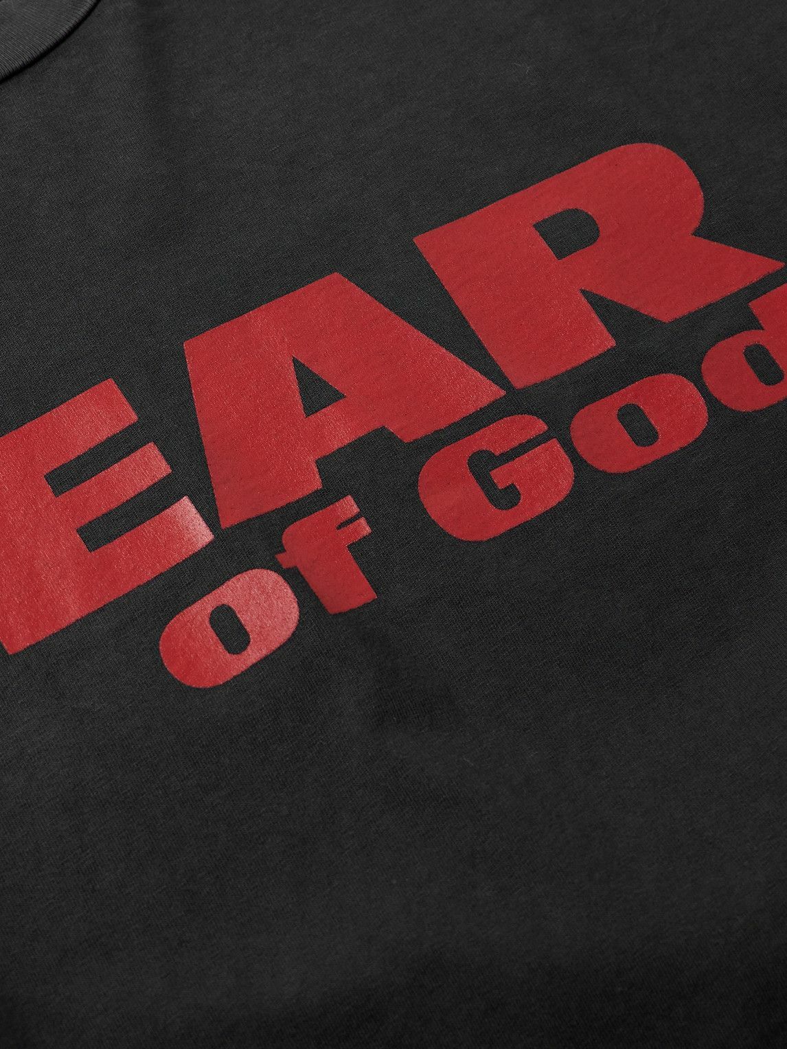 Fear of God - Fear is Gone Oversized Logo-Print Cotton-Jersey T-Shirt ...