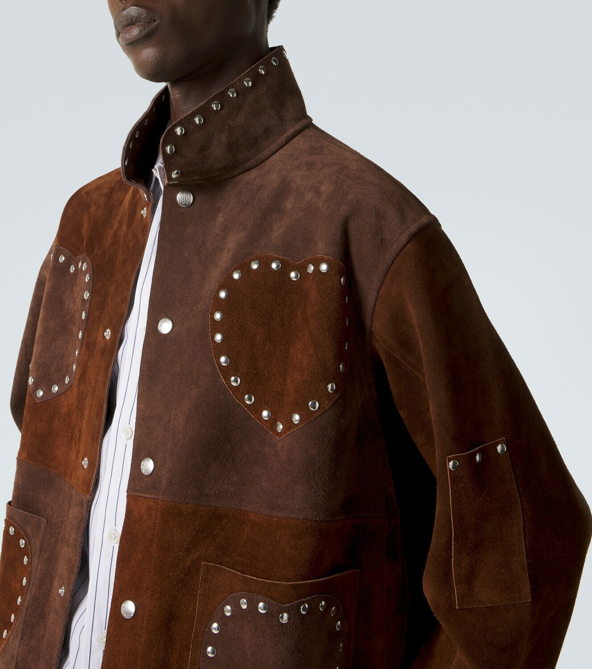 Bode Studded suede jacket Bode