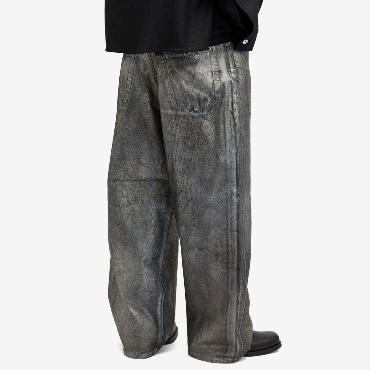 Acne Studios Men's Trousers in Silver/Blue Acne Studios