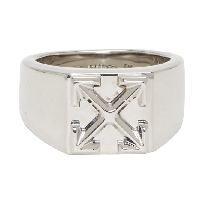 Off-White Silver Arrow Ring Off-White