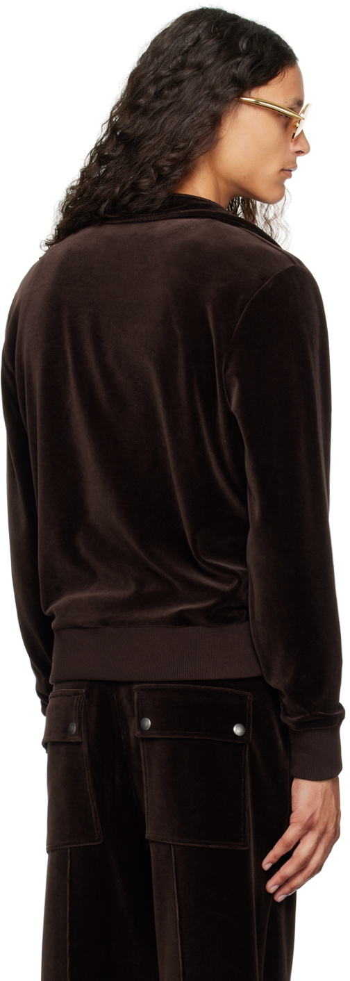 TOM FORD Brown Zip Track Jacket TOM FORD