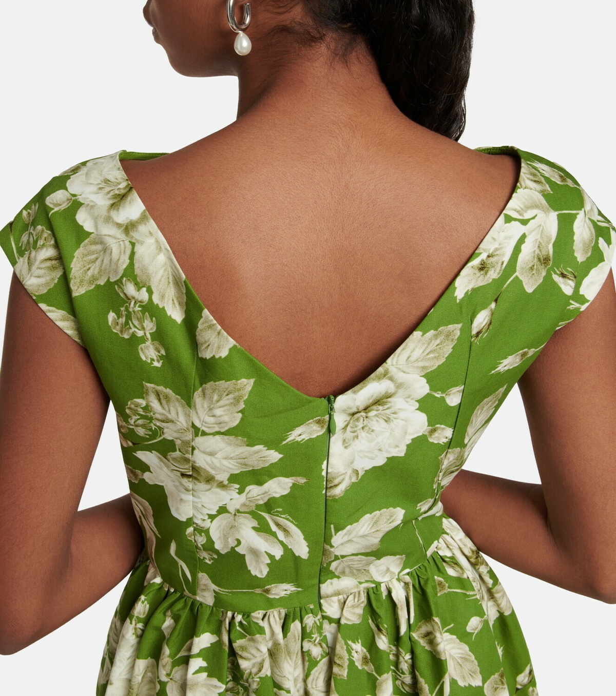 Erdem - Dorothea floral cotton faille midi dress Erdem