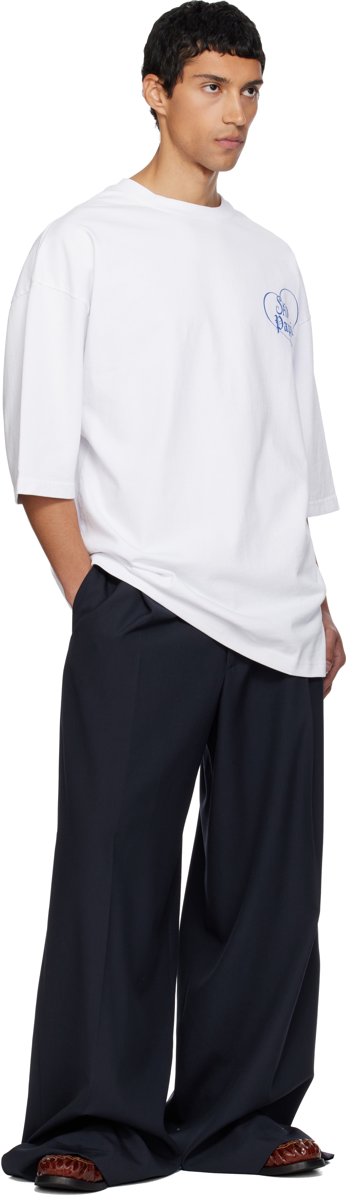 WILLY CHAVARRIA White Precious 'Sad Papi' Northsider T-shirt Willy ...