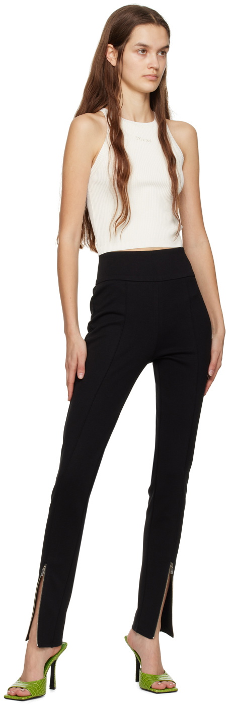 DRAE Black Zip Cuff Trousers DRAE