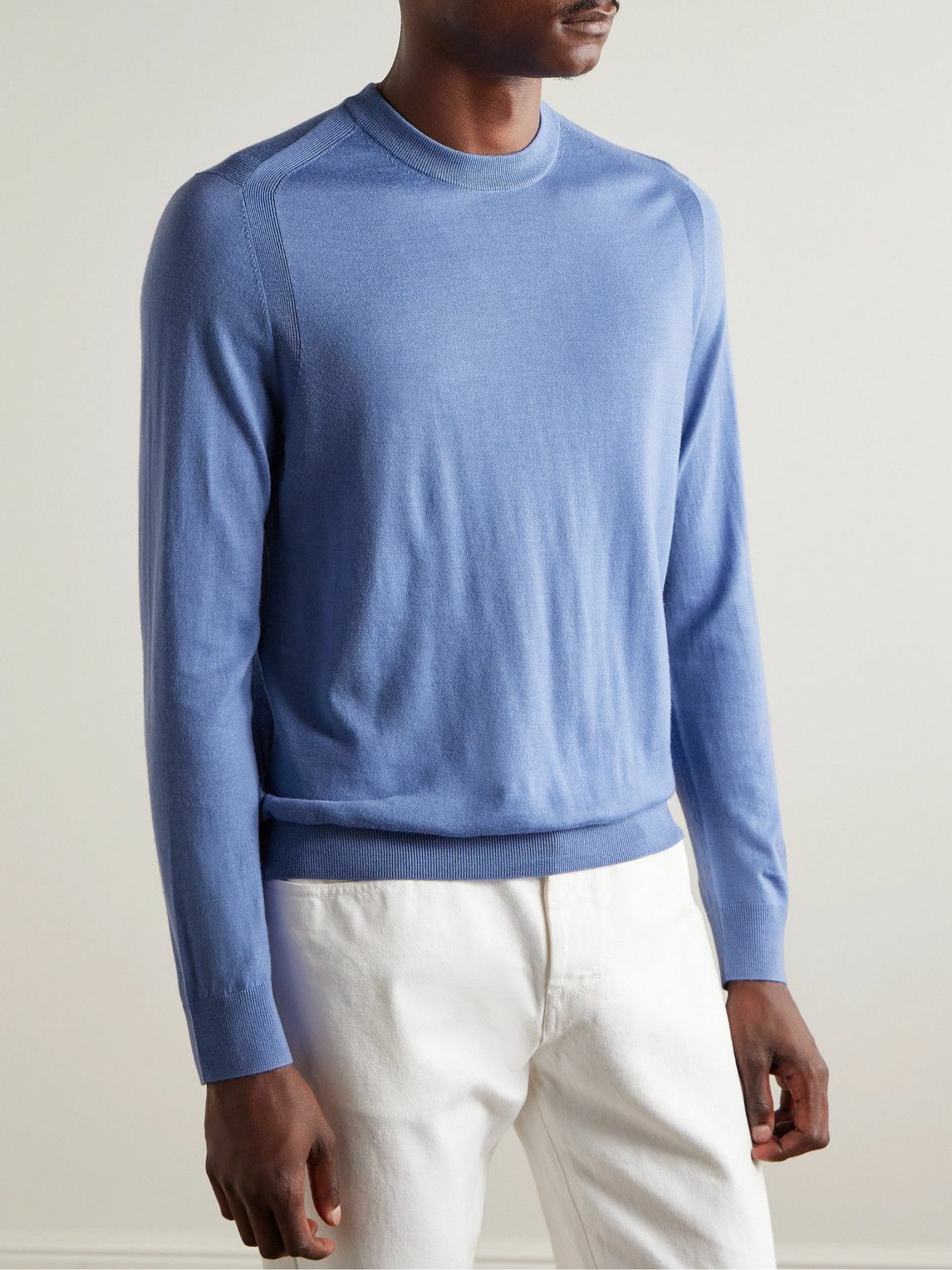 Paul Smith - Slim-Fit Merino Wool Sweater - Blue Paul Smith