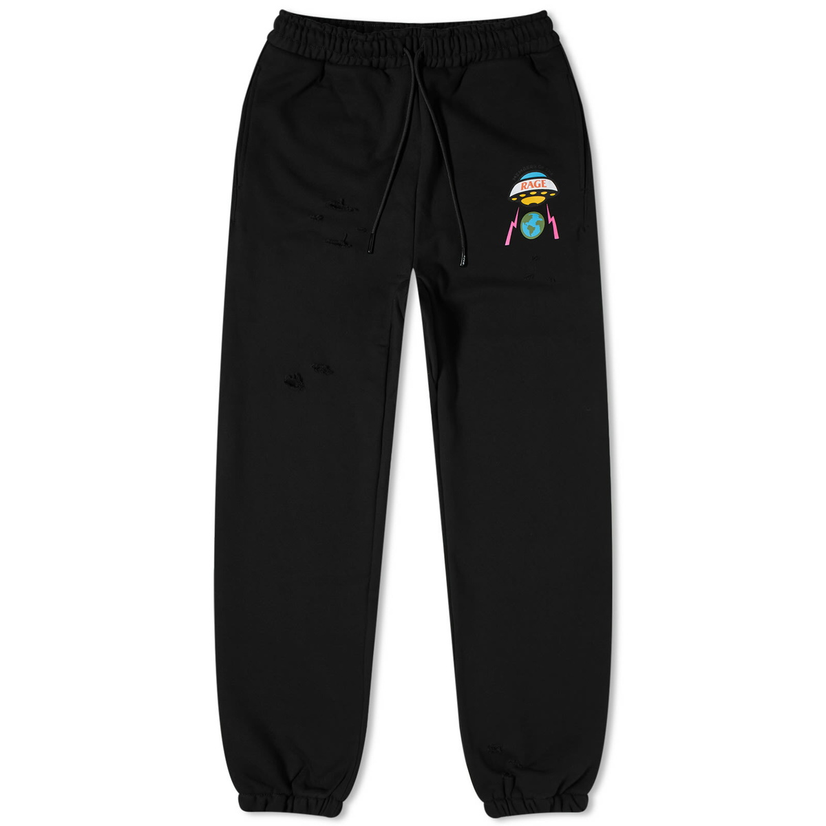 Members of the Rage Men's UFO Distressed Sweat Pant in Black Members of ...