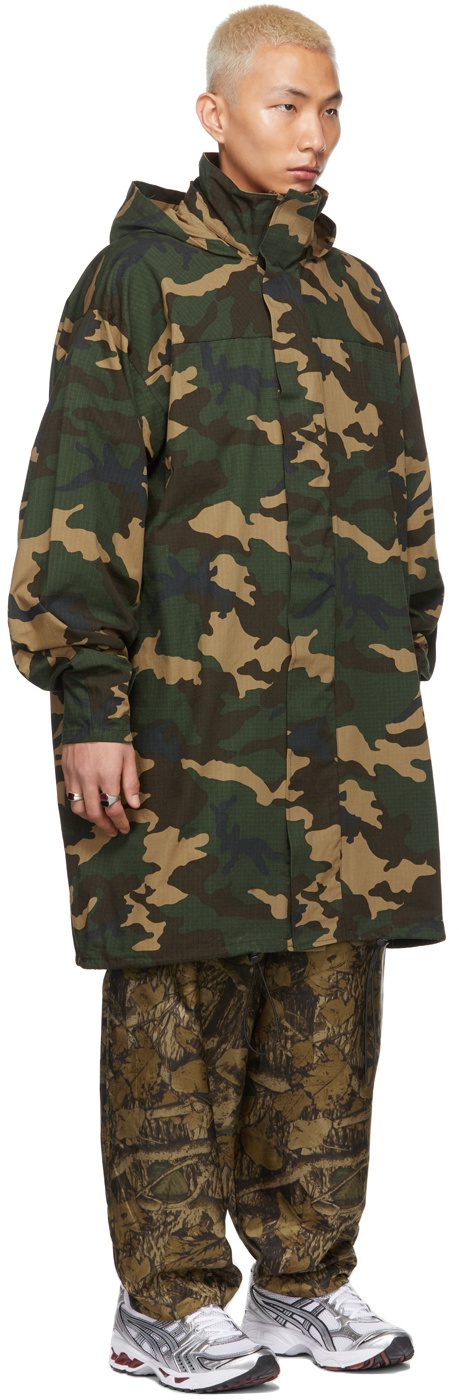 LU'U DAN SSENSE Exclusive Green Camo Parka LU'U DAN
