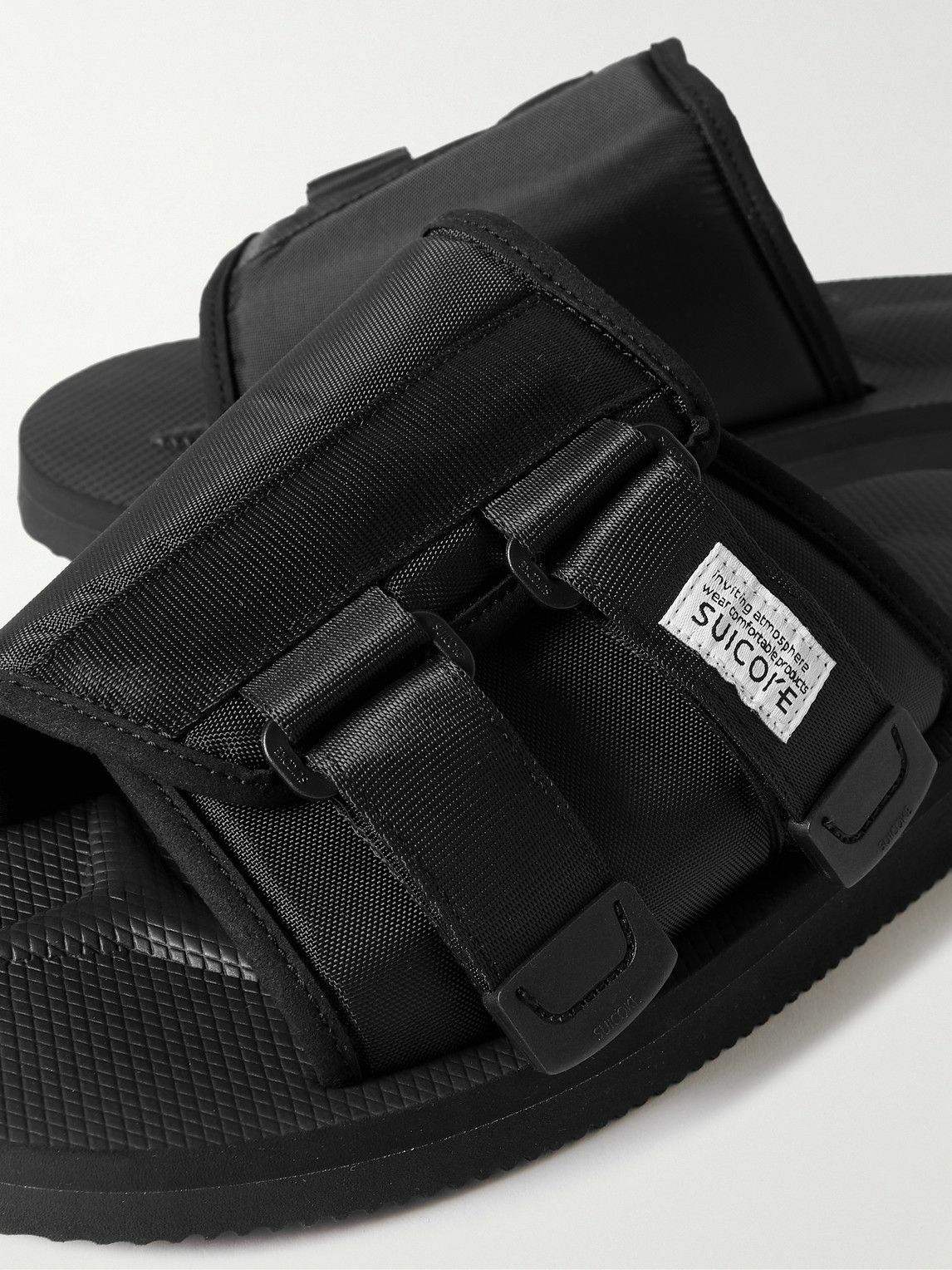 Suicoke - KAW-CAB Webbing-Trimmed Shell Sandals - Black Suicoke