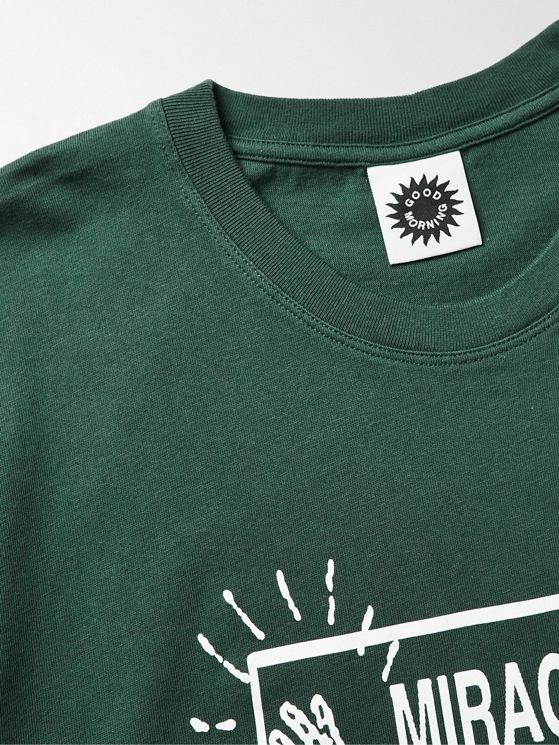 GOOD MORNING TAPES - Miracle Power Printed Organic Cotton-Jersey T ...