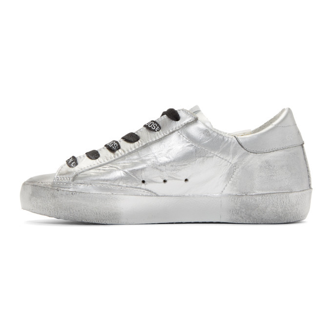 Golden Goose Silver Limited Edition Superstar Sneakers Golden Goose ...
