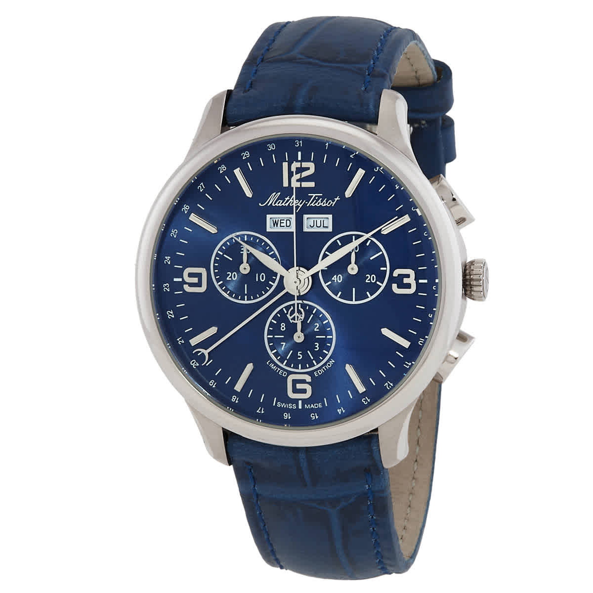 Mathey-Tissot Edmond 5040F Chronograph Quartz Blue Dial Mens Watch ...
