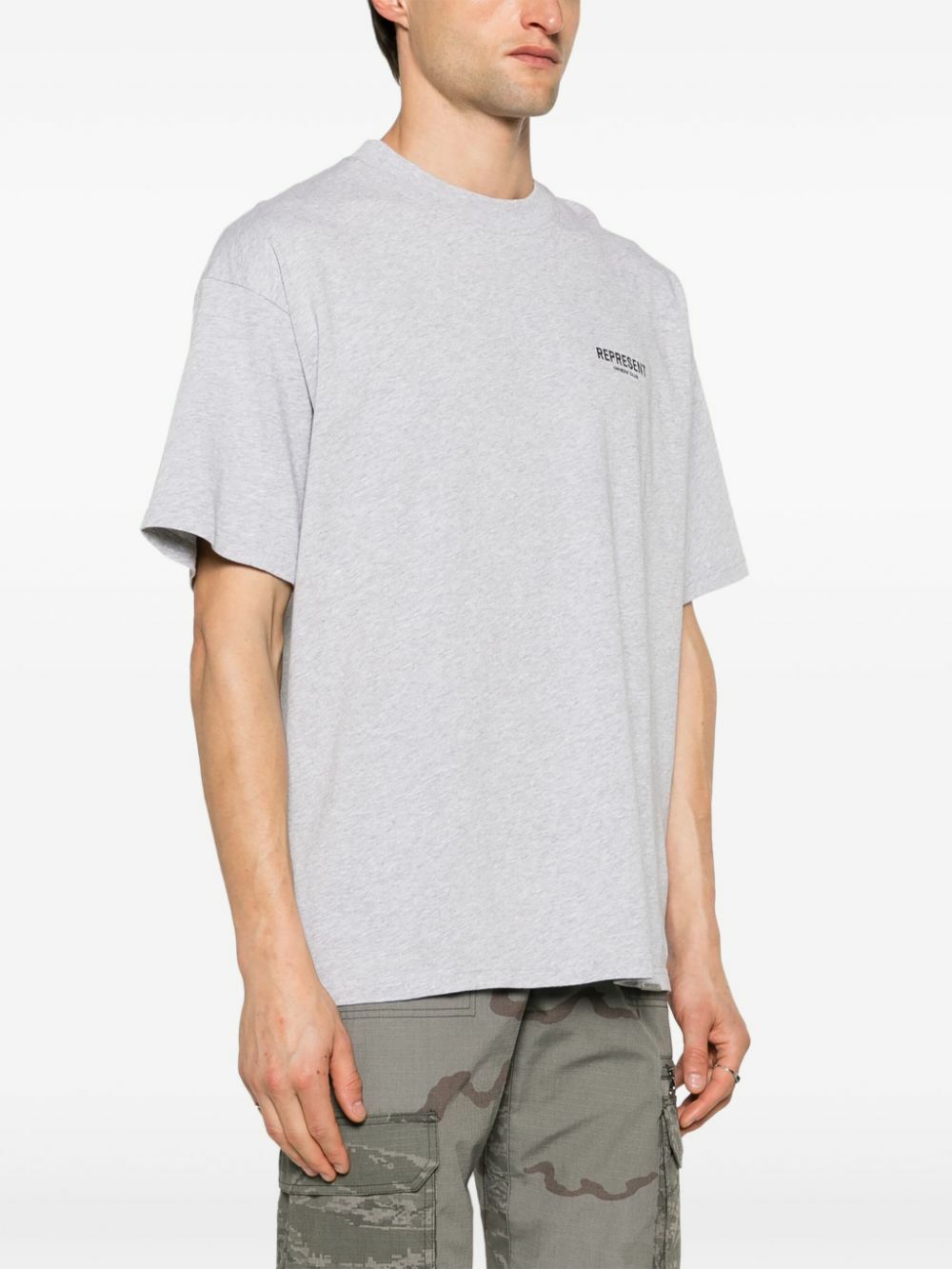 Represent Grey Owners Club Cotton T-Shirt Represent