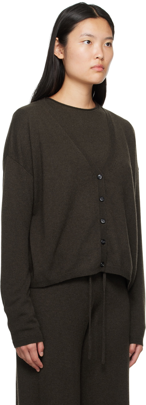 LISA YANG SSENSE Exclusive Brown 'The Abby' Cardigan Lisa Yang