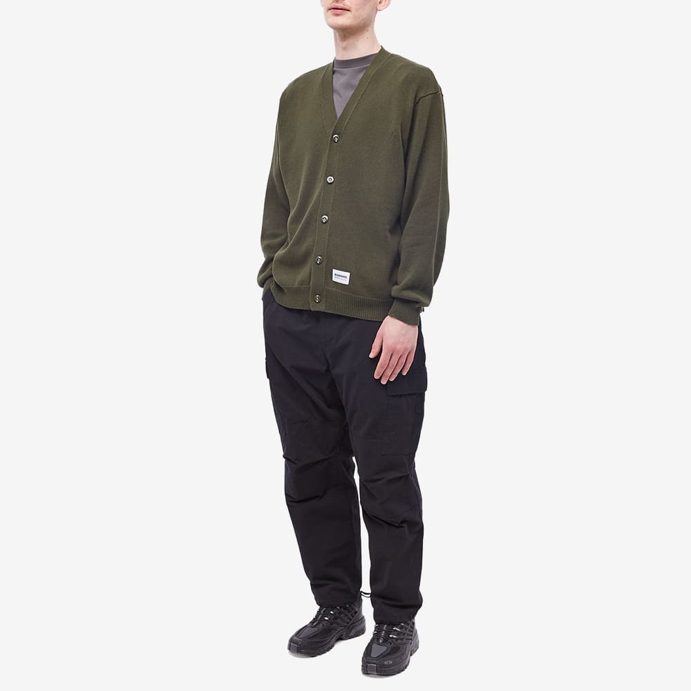 Neighborhood Men's Plain Knit Cardigan in Olive Drab Neighborhood
