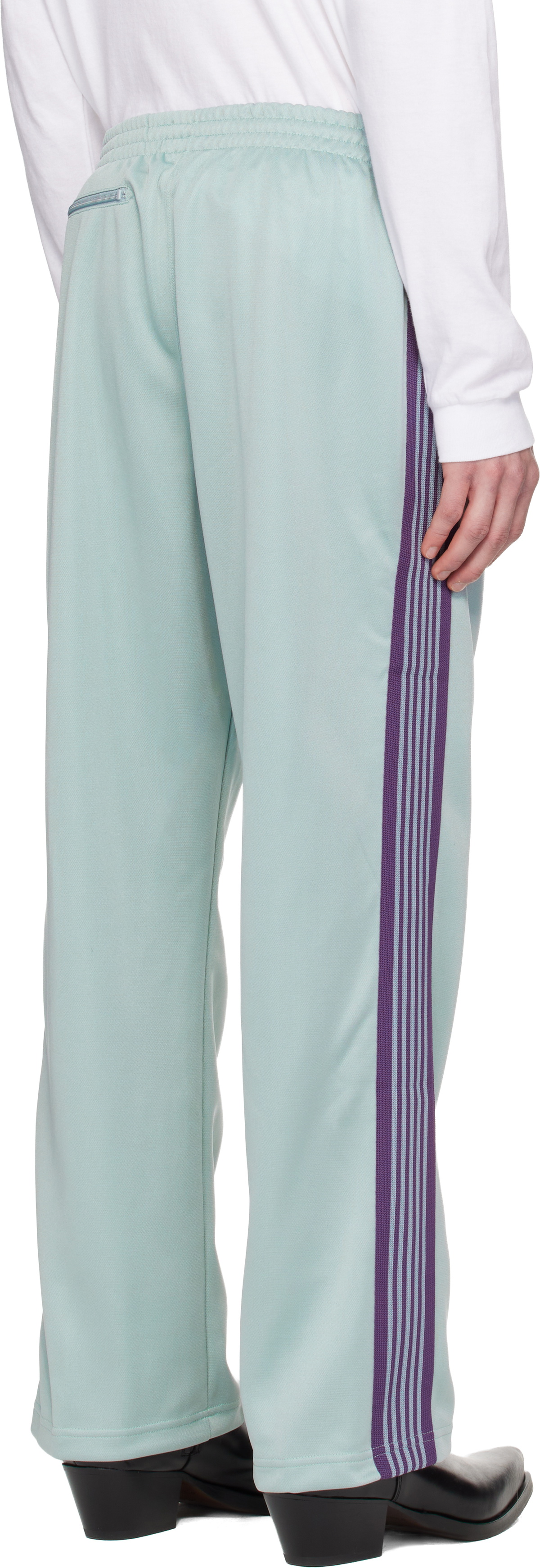 NEEDLES Green Poly Smooth Track Pants Needles