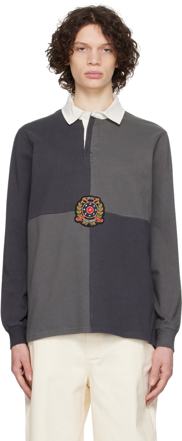 Pop Trading Company Gray Royal Polo Pop Trading Company